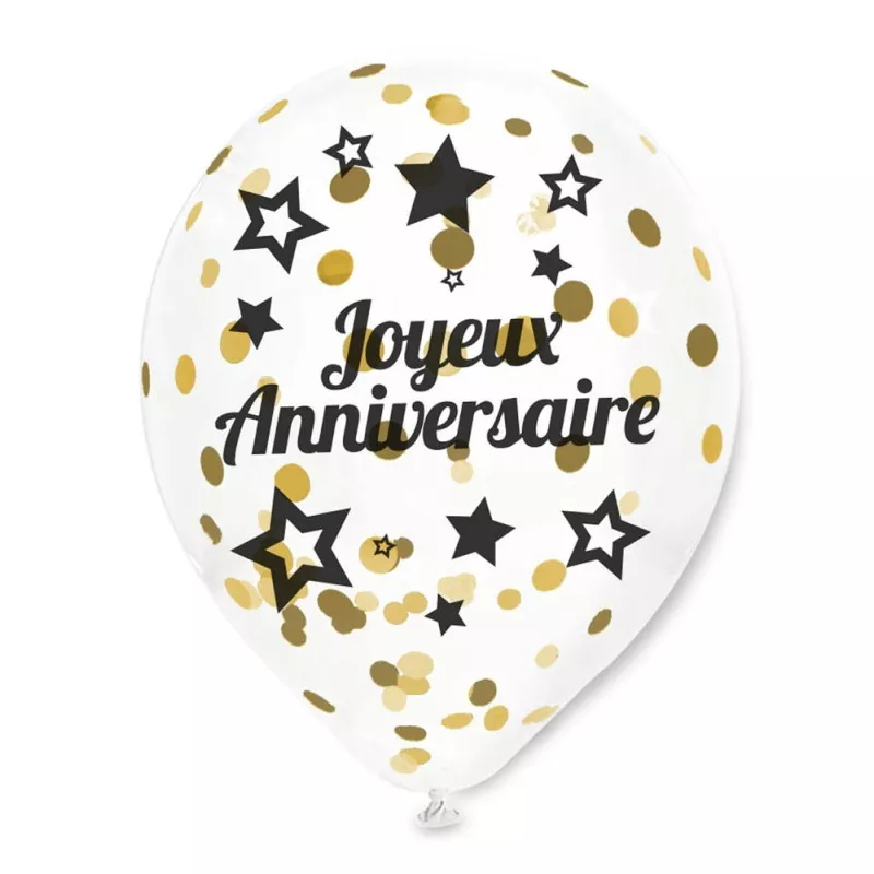 Ballons Et Confettis D'anniversaire